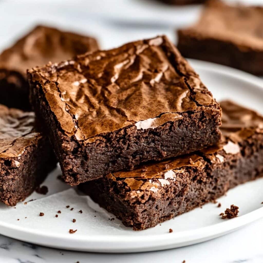 3 Ingredients Air Fryer Brownies Recipe : Crisp Tops, Fudgy Middle