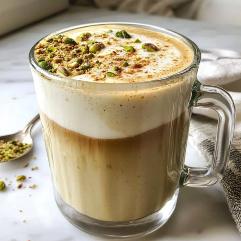 Homemade Pistachio Latte Recipe Inspired by Starbucks