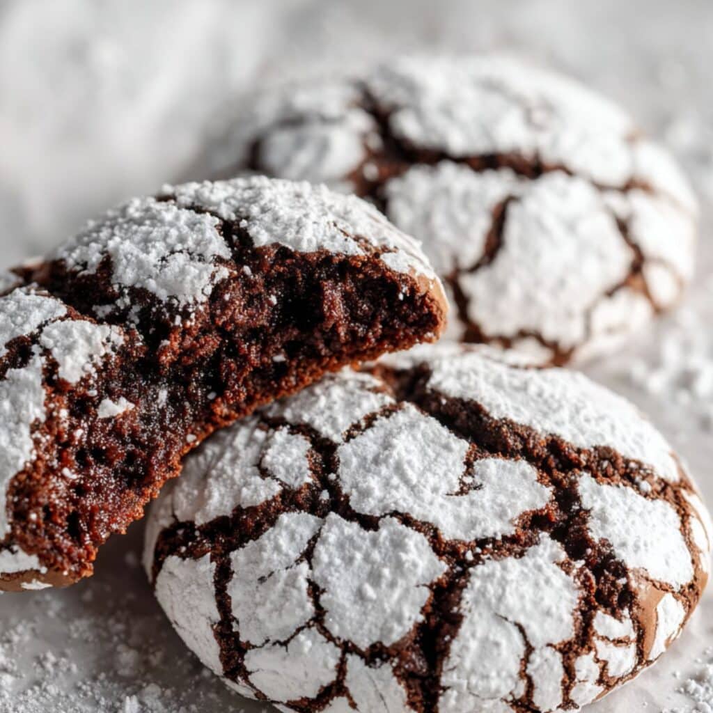 Best Chocolate Crinkle Cookies Recipe - Fudgy & Cracked