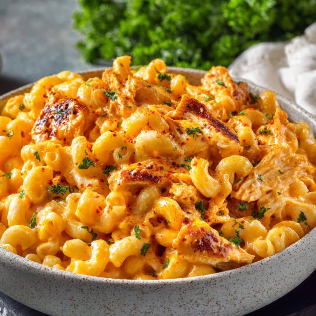 Best Buffalo Chicken Mac and Cheese - Spicy Comfort Food