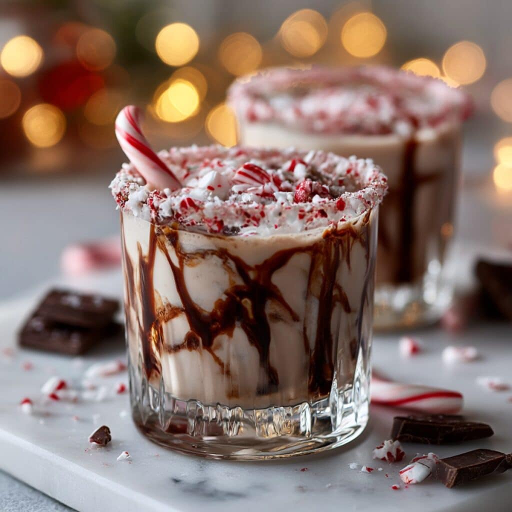 Christmas Naughty Elf Cocktail (Festive Chocolate Peppermint!)