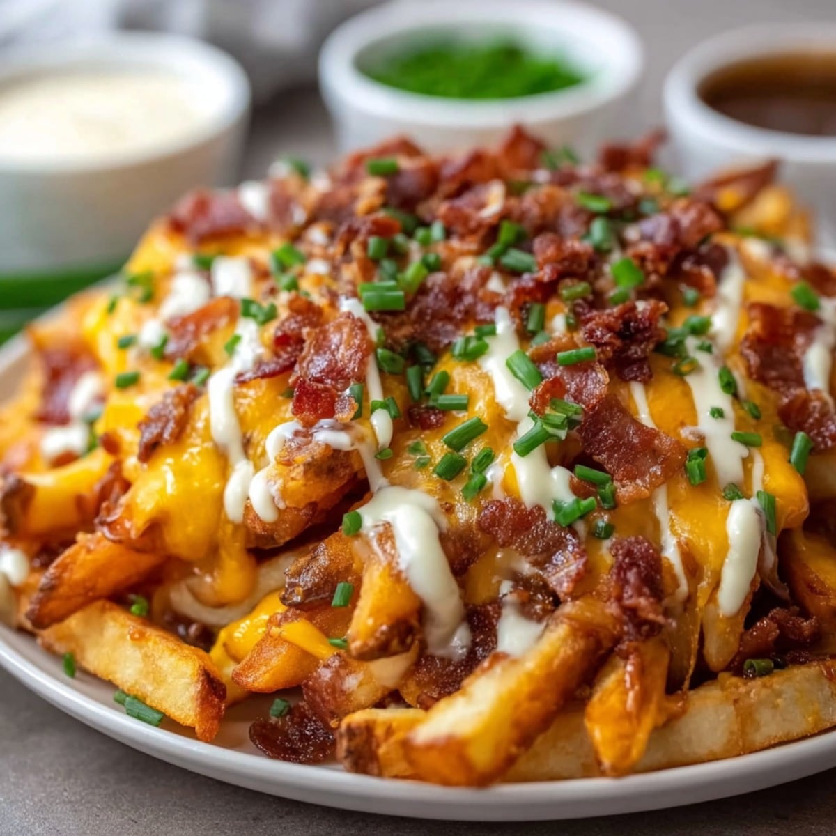 30 Minute Loaded Chicken Bacon Ranch Fries
