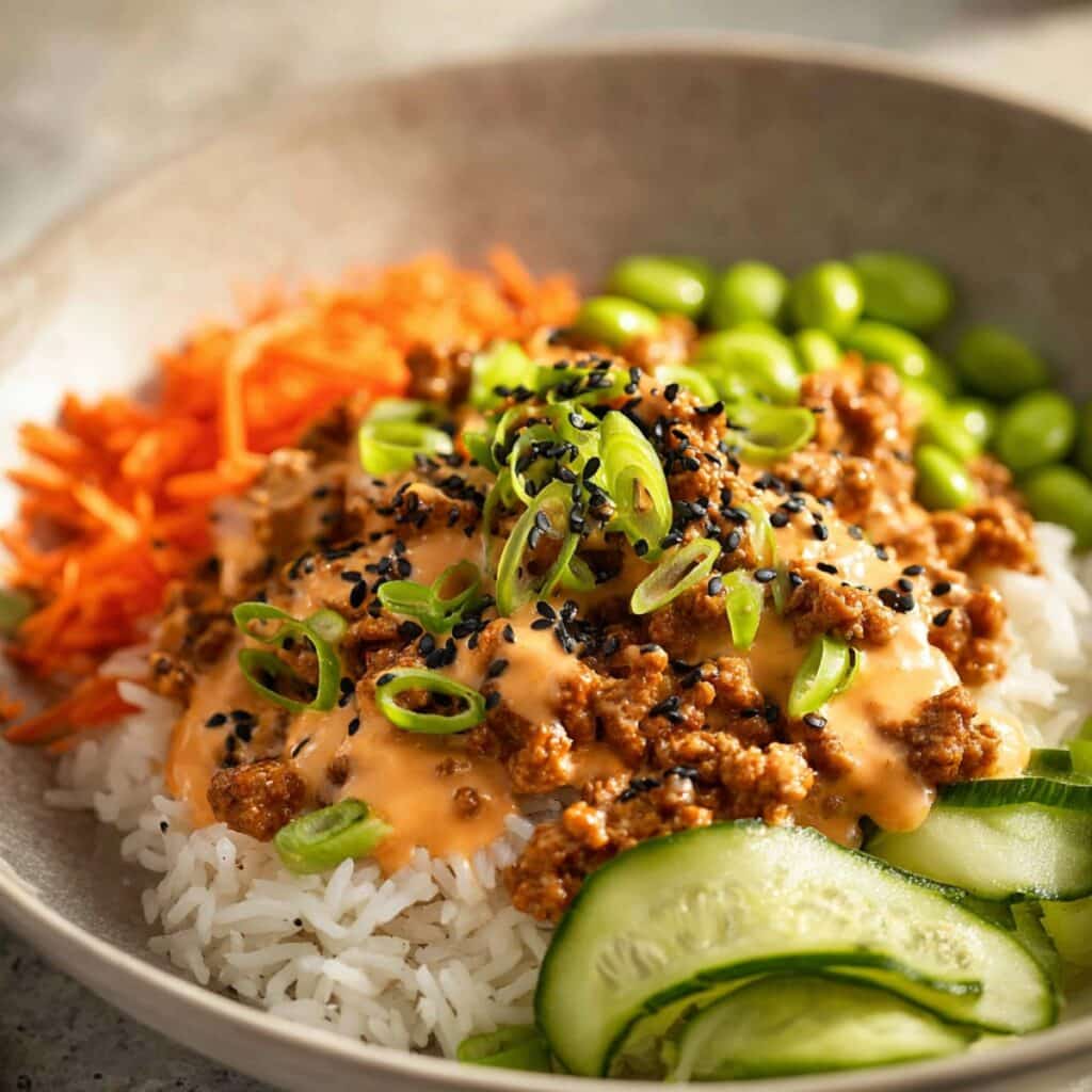 20 Minute Healthy Ground Turkey Rice Bowls