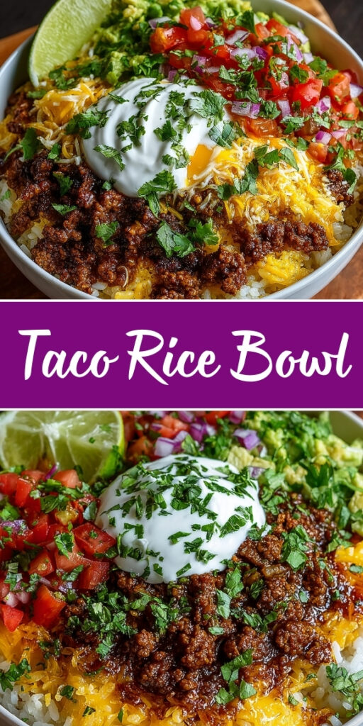 Easy Taco Rice Bowl Recipe: 20 Minute Dinner