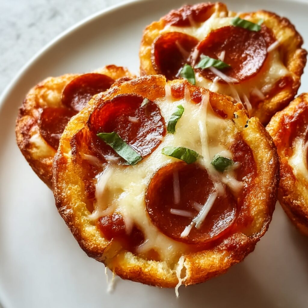 15 Minute Deep Dish Crescent Roll Pizzas (Muffin Tin Recipe)